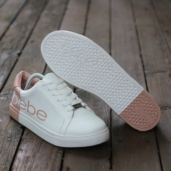 bebe | Shoes | Bebe Sport Womens Charley Laceup Sneakers Pink | Poshmark
